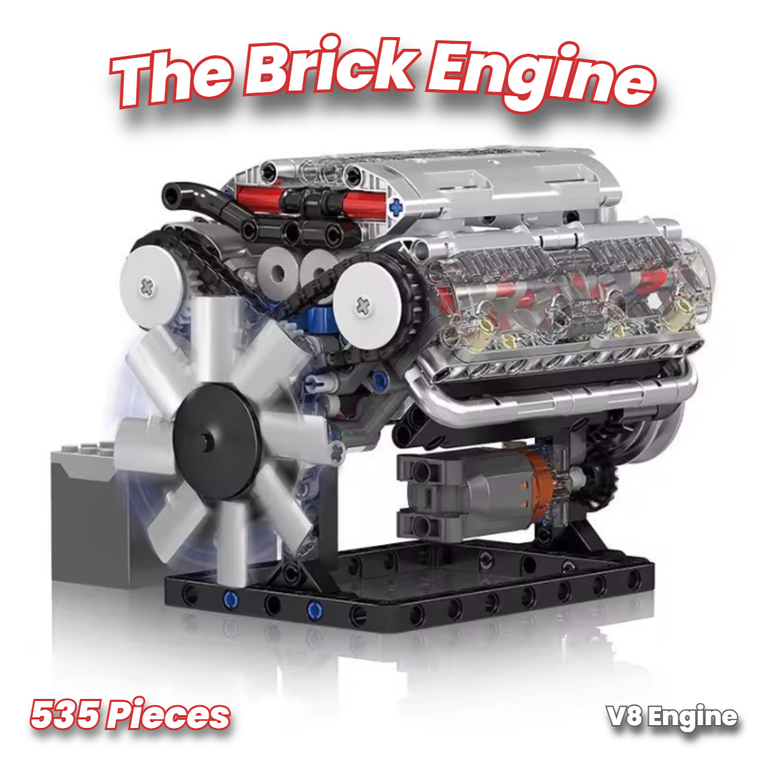 V8 Brick Engine Model – The Brick Engine